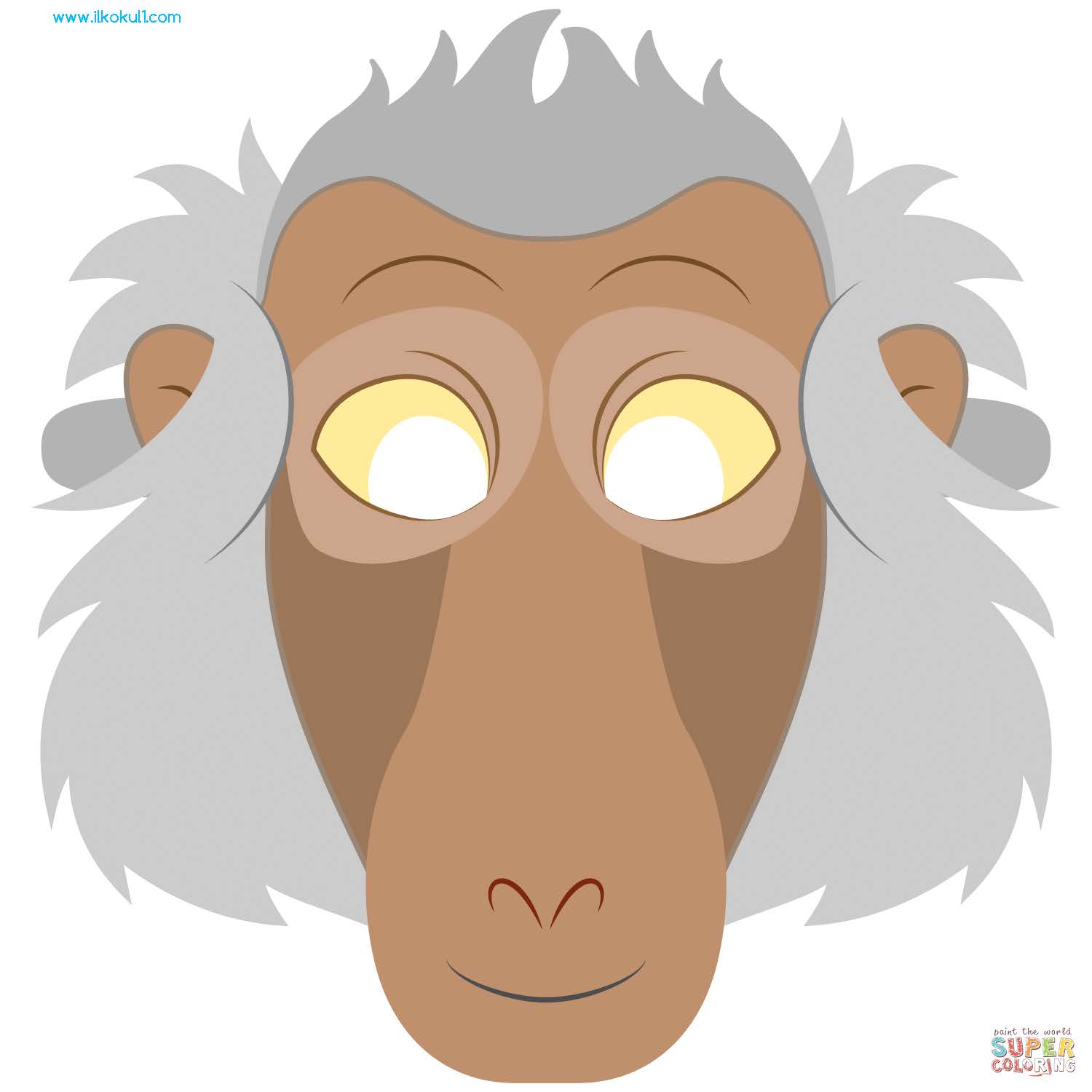 HAYVAN MASKESİ ŞABLONU (5) – Sınıf Öğretmenleri İçin Ücretsiz Özgün ...